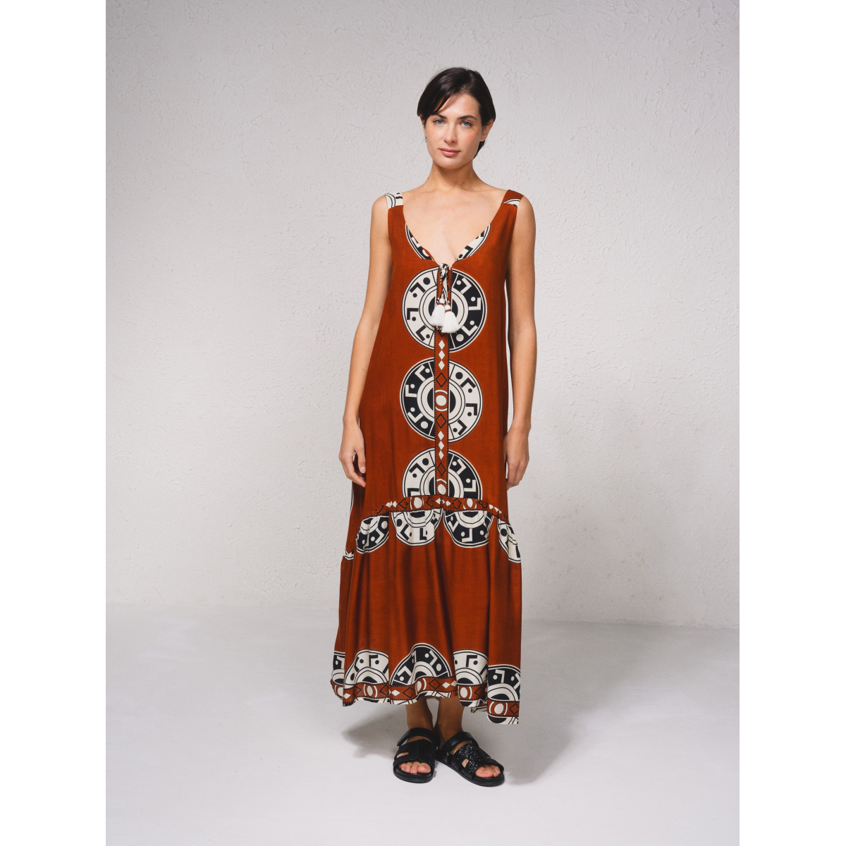 Vestido fluido com estampado - 258608.PRINT | SMF